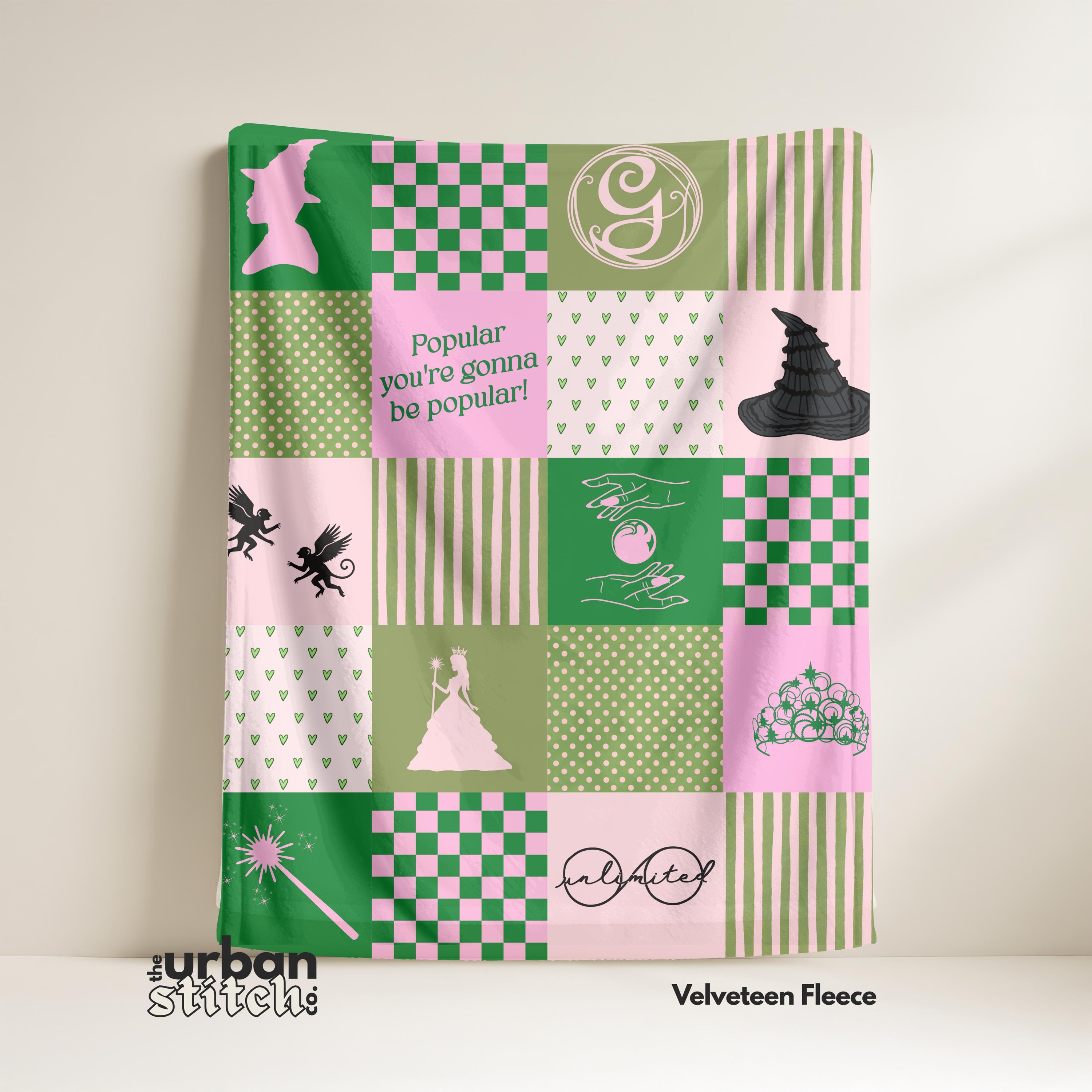 Good Witch. Bad Witch Patchwork Throw Blanket | Cozy Fandom Home Decor ...