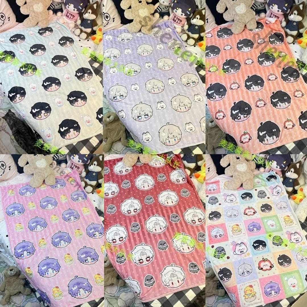 Love and Deepspace Plush Throw Blanket Cospaly Cartoon Anime Blanket ...