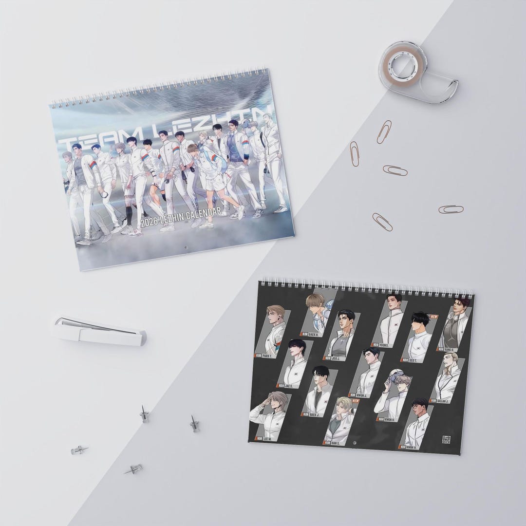 2026 Lezhin Calendar, BL Manhwa 2026 Calendar, Doujinshi Calendar ...
