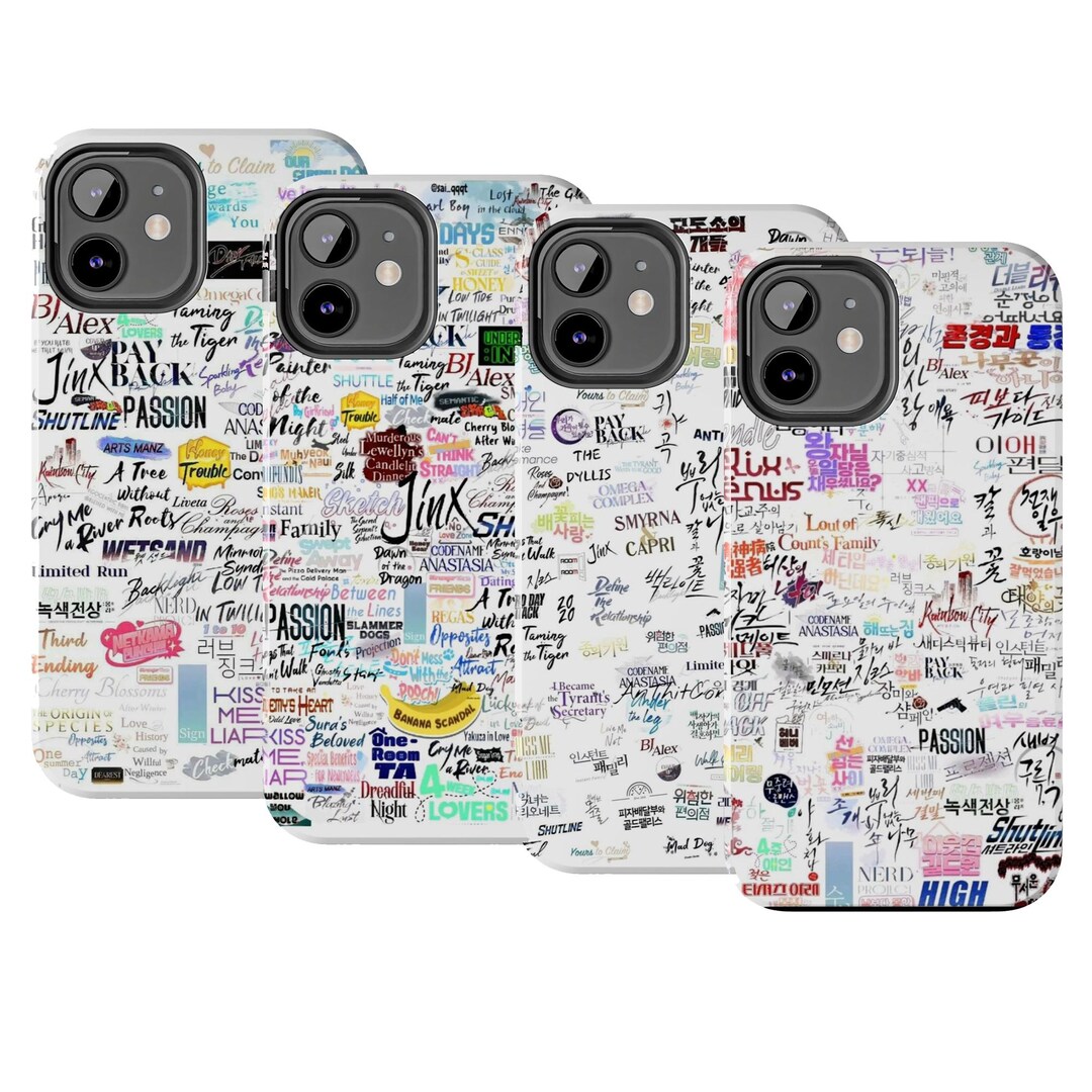 Vintage Name BL Manhwa Characters Phone Case, Gift for Fans, Anime ...