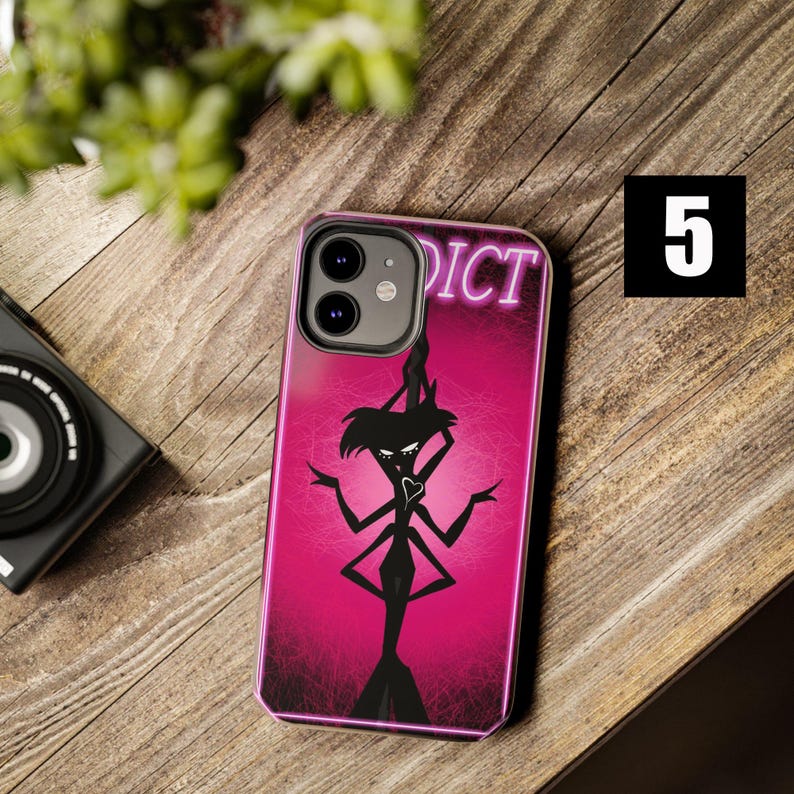 Angel Dust Hazbin Hotel Phone Case, Cute Angel Dust Fan Art, Hazbin ...