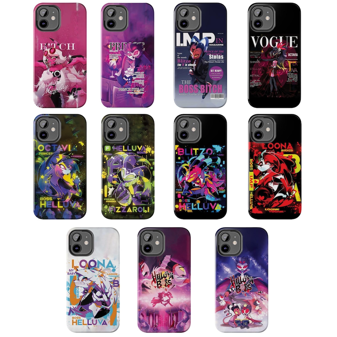 Helluva Boss All Characters Phone Cover, Characters Helluva Boss iPhone ...
