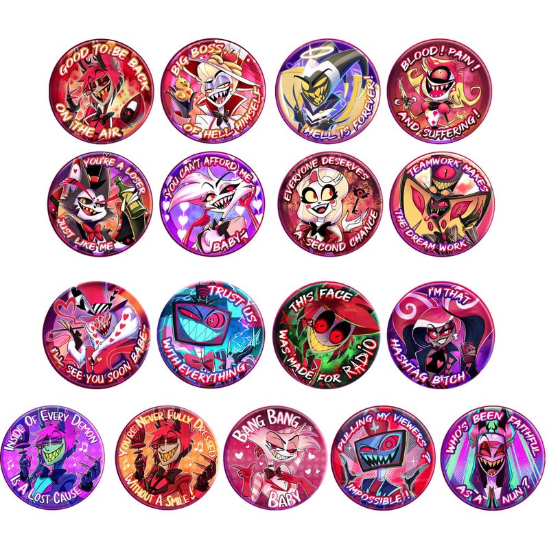 Hazbin Pin Button - Etsy