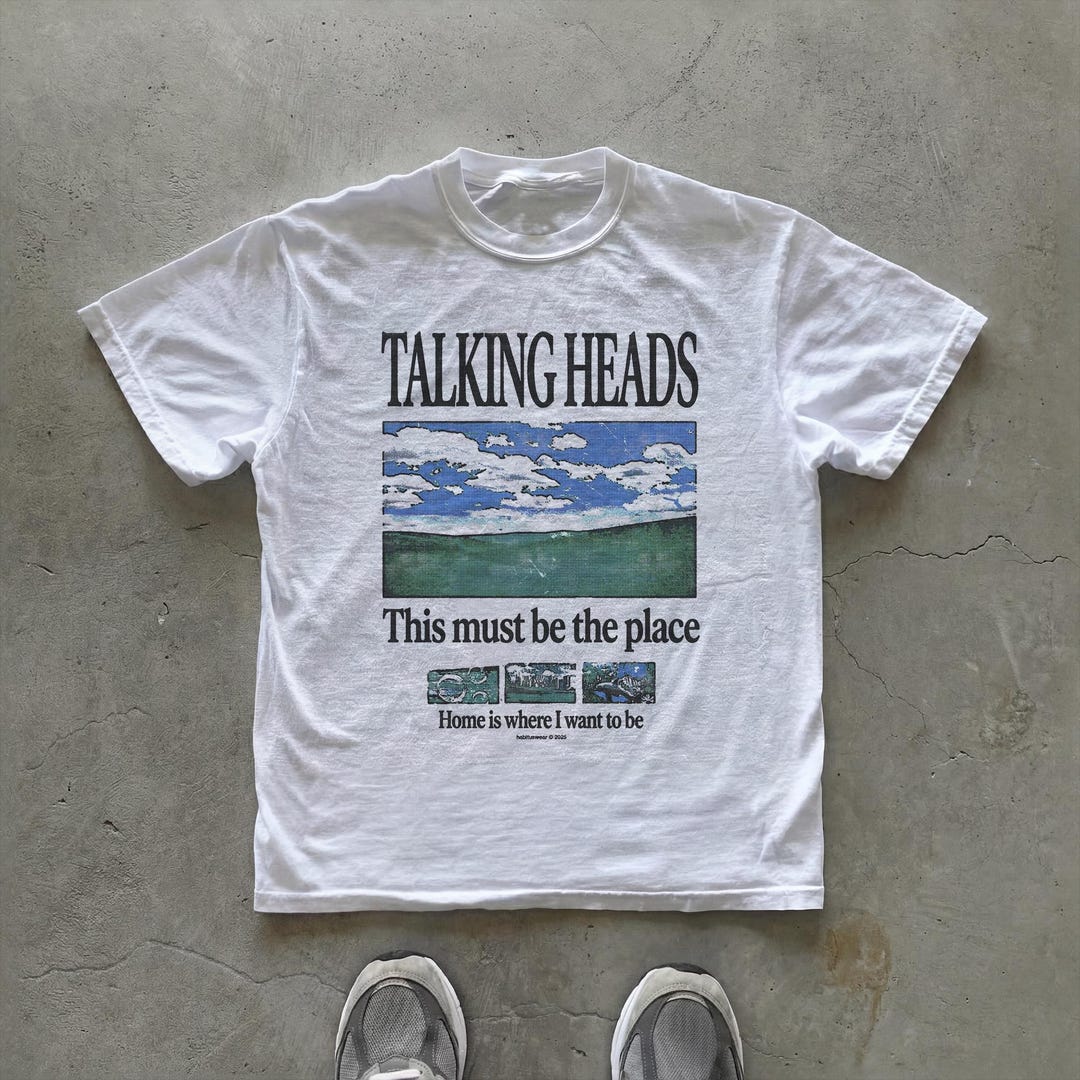 Talking Heads Graphic T-shirt | This Must Be the Place Lyric Tee | 70s ...