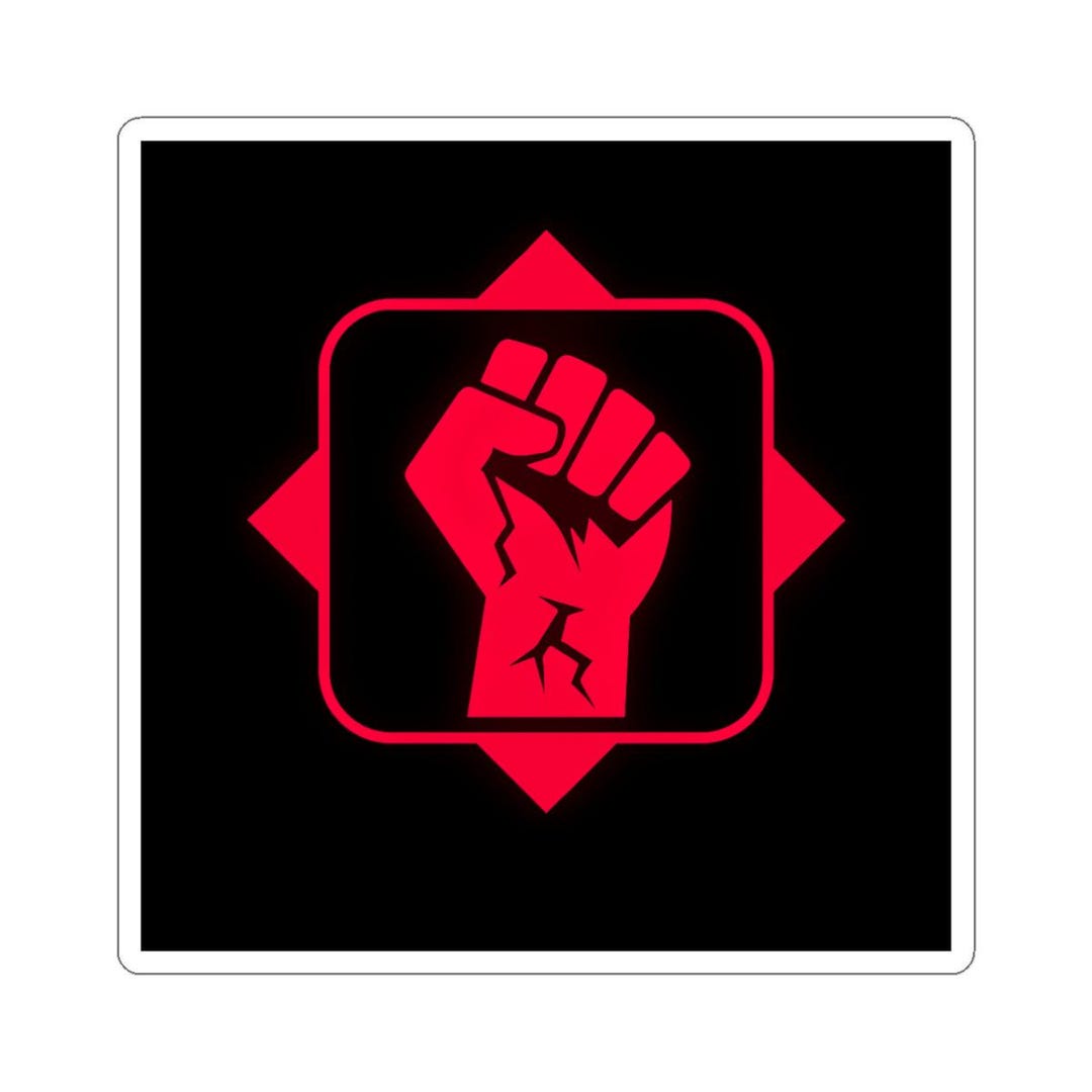Infra-red Fist Sticker - Etsy
