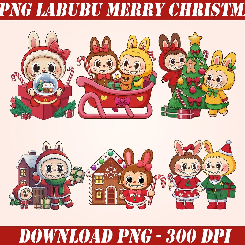 Labubu Xmas Tree Ornament - Etsy