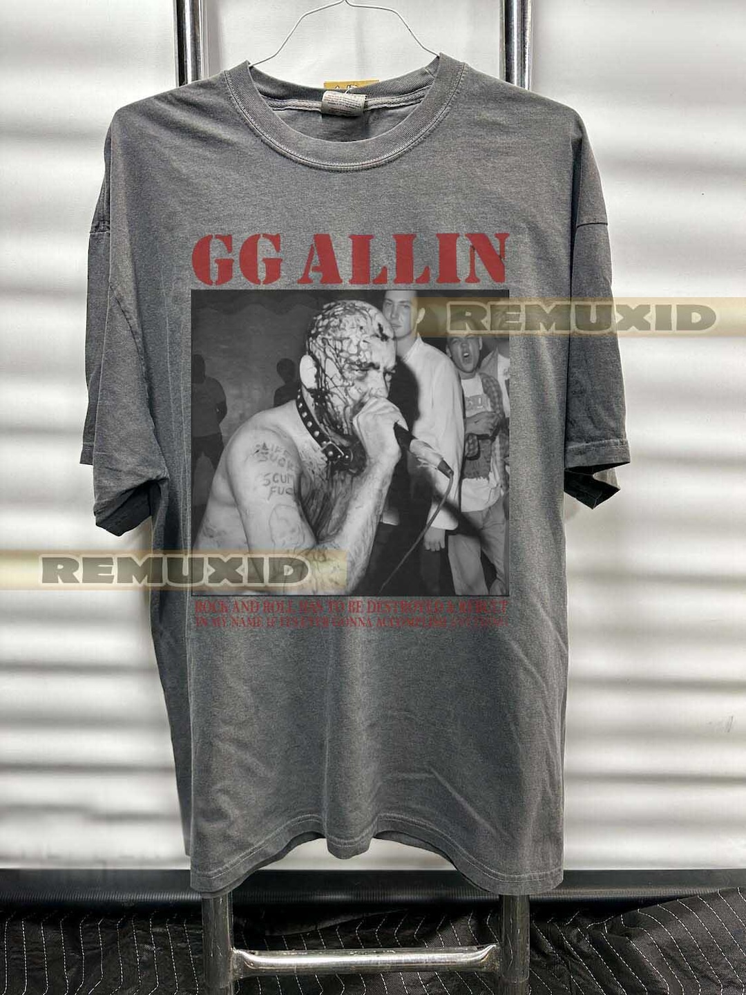 Vintage GG Allin Merch, Punk Shirt, Band T-shirt, Music Gift, Concert ...