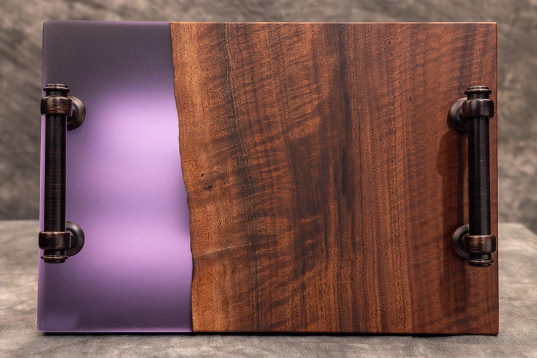 Translucent Epoxy, Old Fiddleback Claro Black Walnut - Etsy