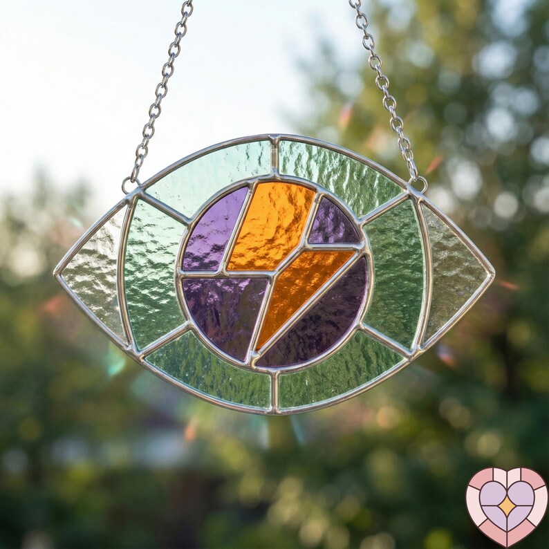 Thunder Eye Stained Glass Pattern | Strength & Clarity Symbol ...