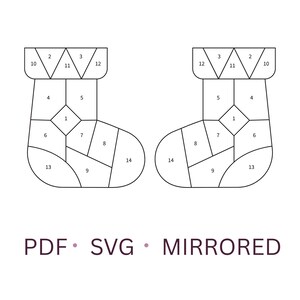 Christmas Stocking Stained Glass Pattern | Beginner Friendly DIY ...