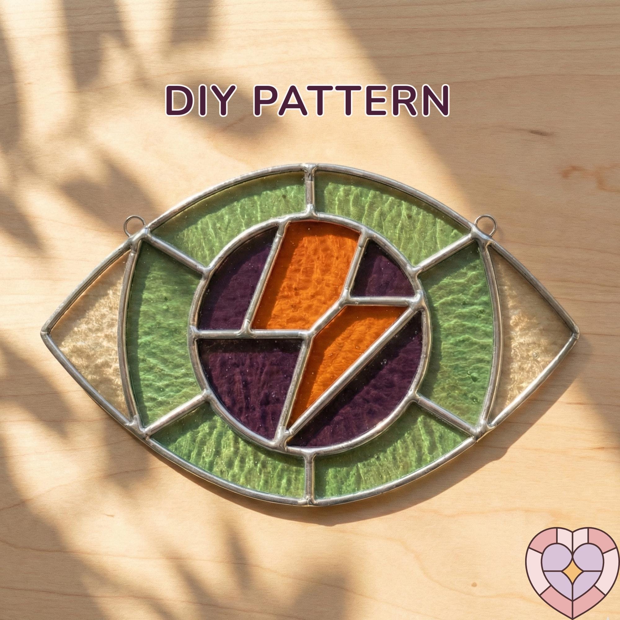 Thunder Eye Stained Glass Pattern | Strength & Clarity Symbol ...