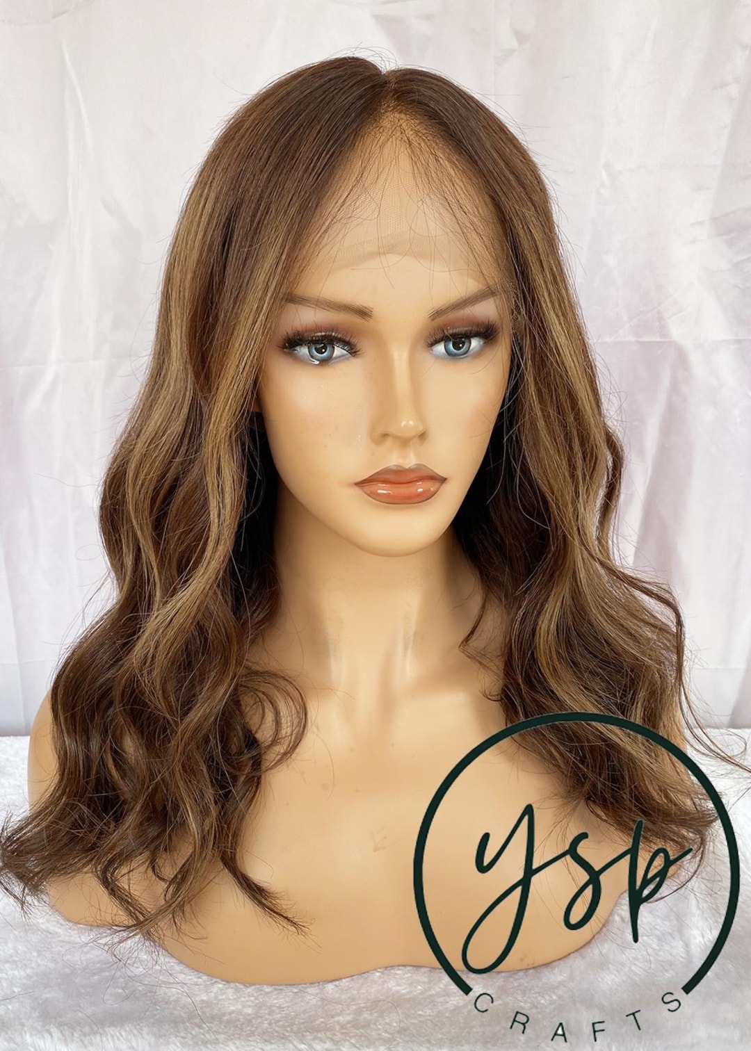 Real Human Hair Full Lace Wig Balayage Wavy Hair Wigs for Women - Etsy
