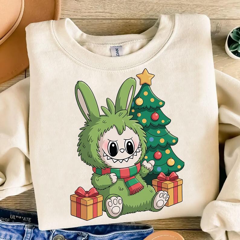 Labubu Christmas PNG Bundle, 5 Designs, Cute Monster Christmas Tree ...