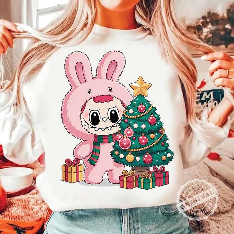 Labubu Christmas PNG Bundle, 5 Designs, Cute Monster Christmas Tree ...