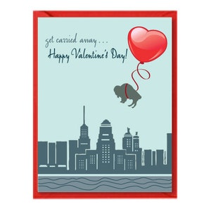 Buffalo Valentine's Day Card - Etsy