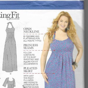 Uncut Simplicity 1800, Amazing Fit Women's Dress, 2 Lengths Size 20 28 ...