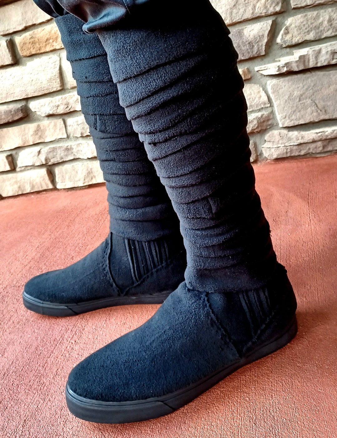 QUICK SHIP! Star Wars Dark Side Ankle Boots and Leg Wraps Jedi Sith ...