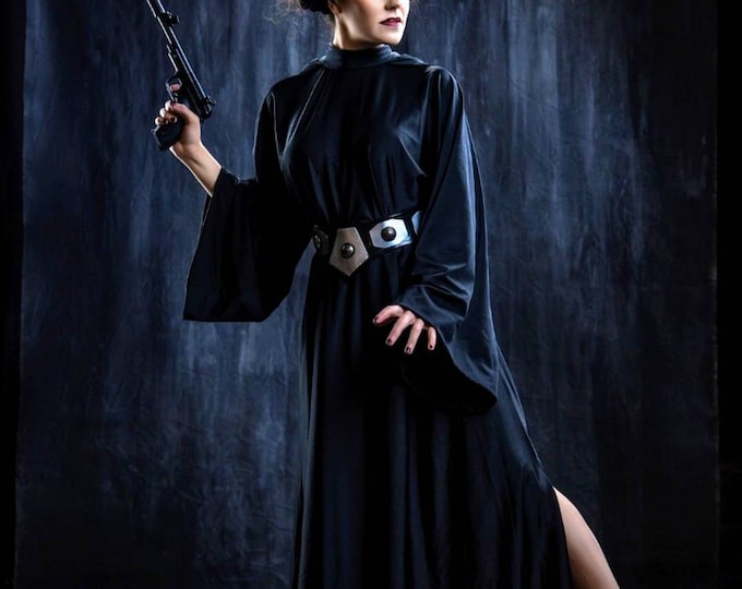 Dark Side Princess Leia Organa Cosplay Crossover Costume Black - Etsy