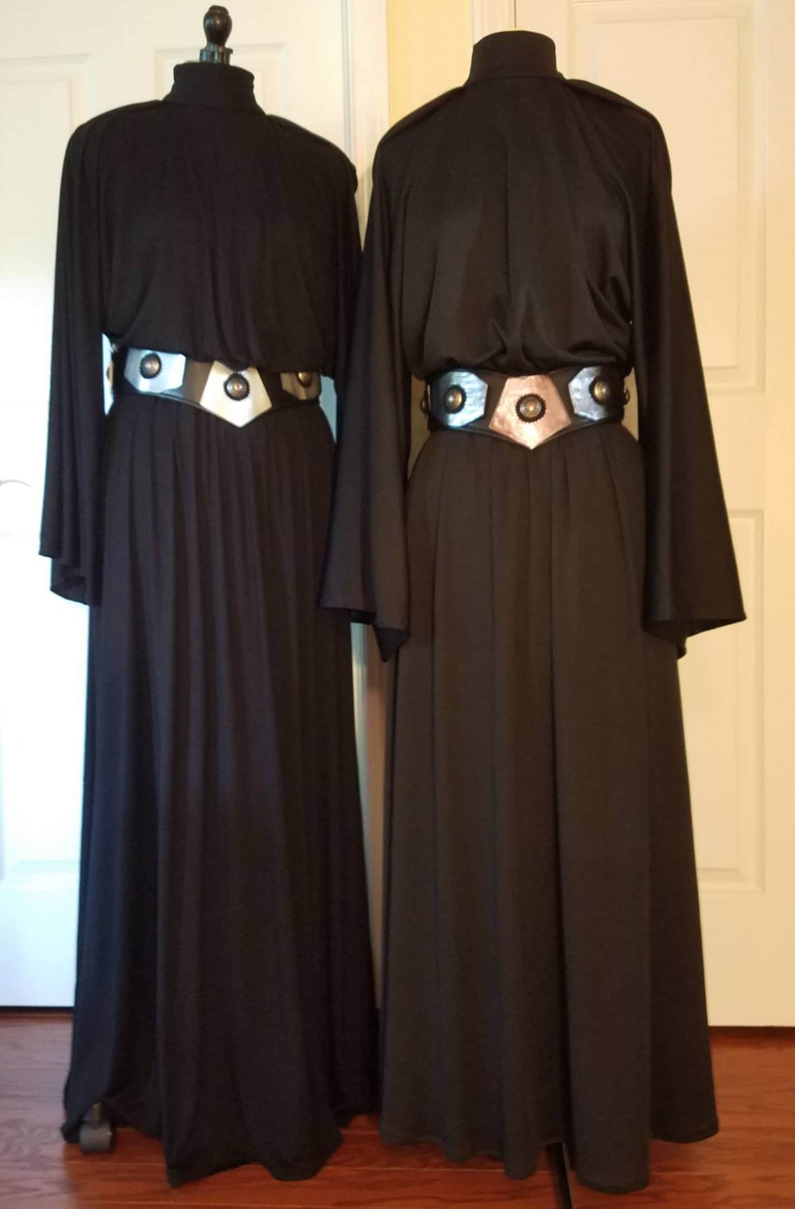 Dark Side Princess Leia Organa Cosplay Crossover Costume Black - Etsy