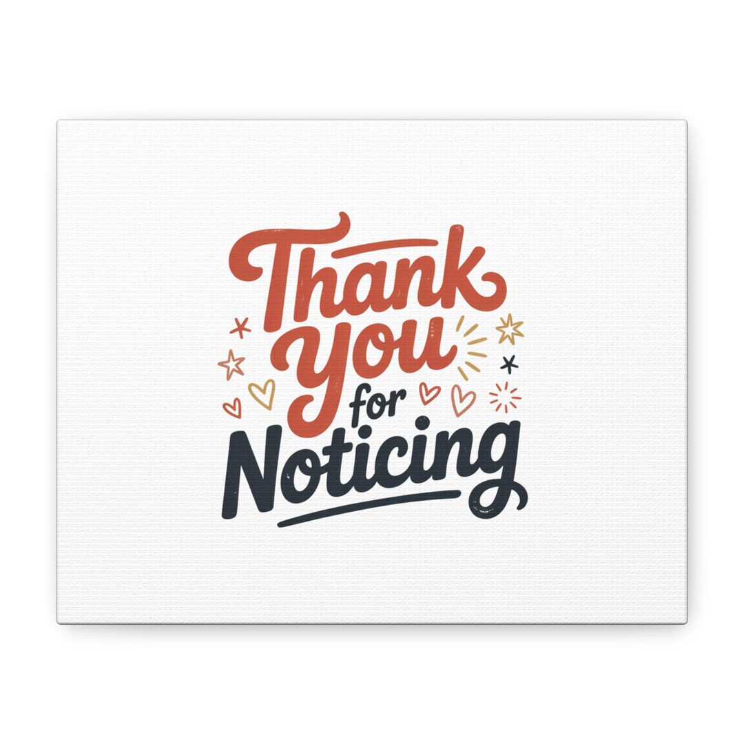 Thank You for Noticing Canvas | Gamer & Tech Desk Art - Etsy