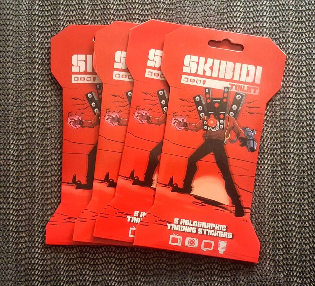 Skibidi Toilet Stickers 4 Packs Total - Etsy