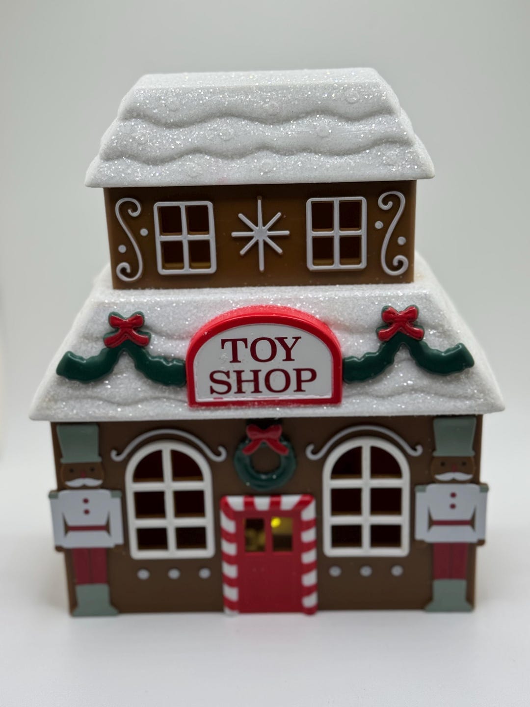 Vintage Lighted Resin Gingerbread House Christmas Village – Toy Shop ...