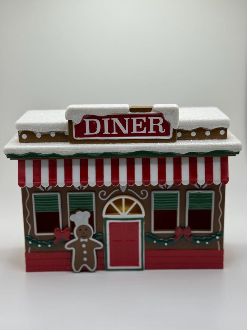Vintage Lighted Resin Gingerbread House Christmas Village – Toy Shop ...