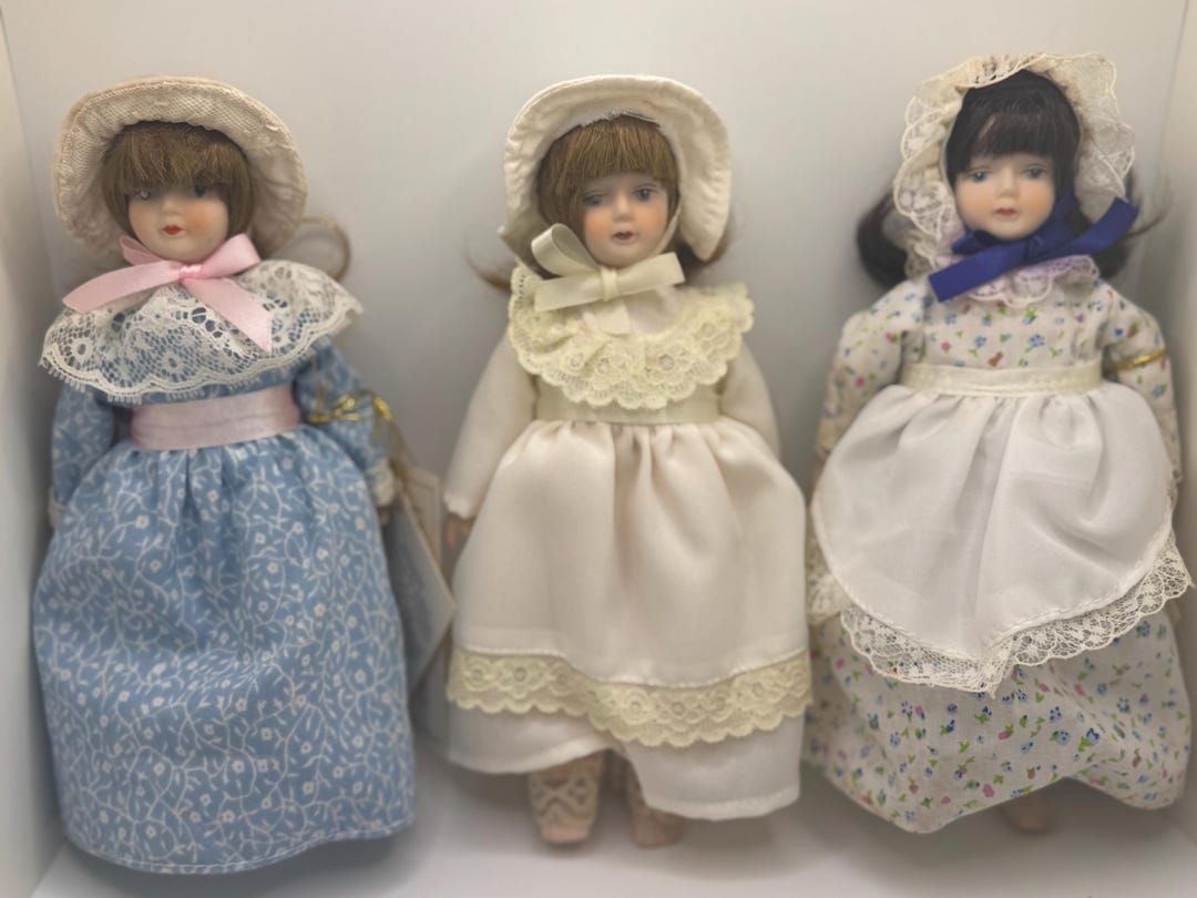 Vintage Gorham Porcelain Dolls | Doll of the Month Set (september ...