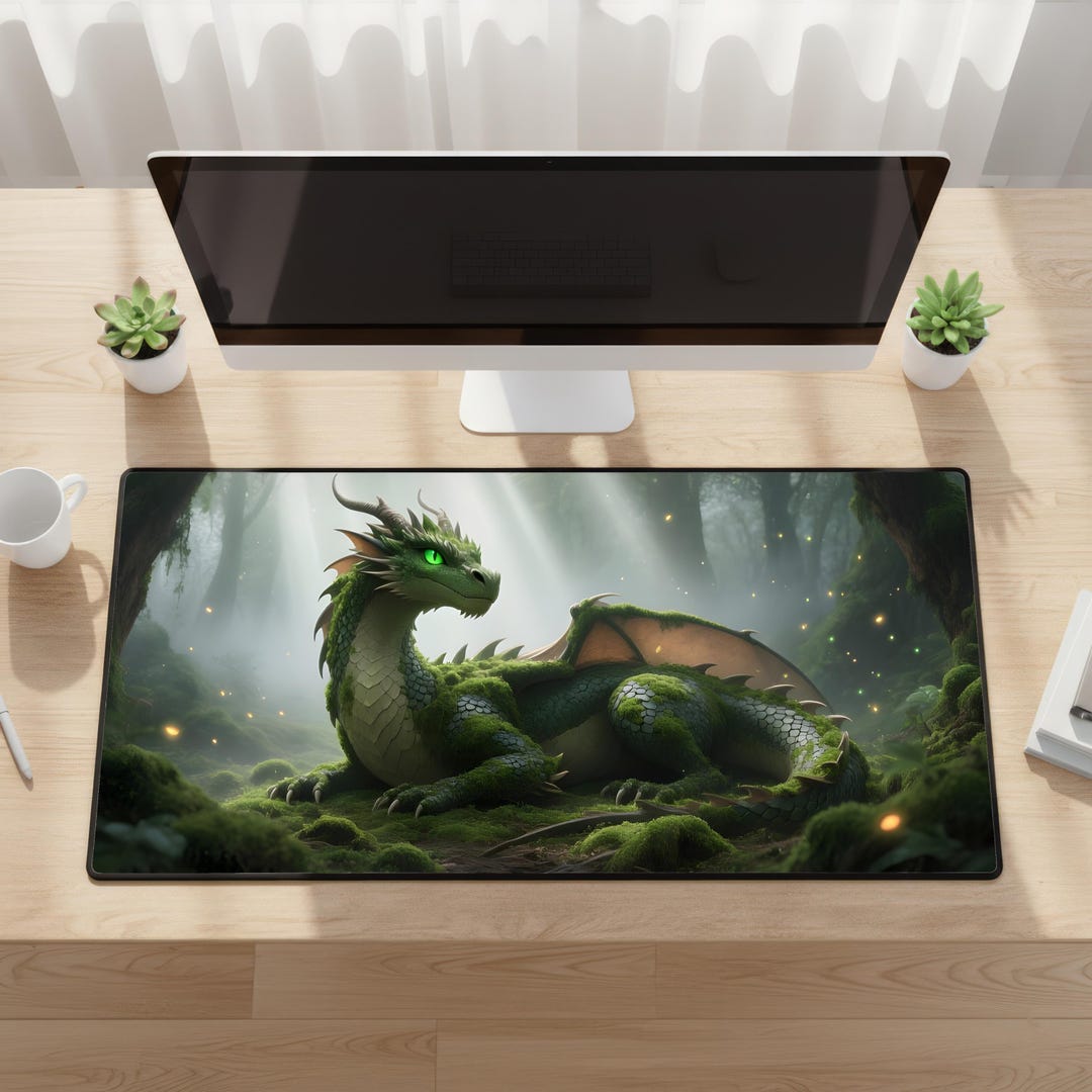 Dragon Gaming Mousepad | Mythical Desk Mat XL - Etsy