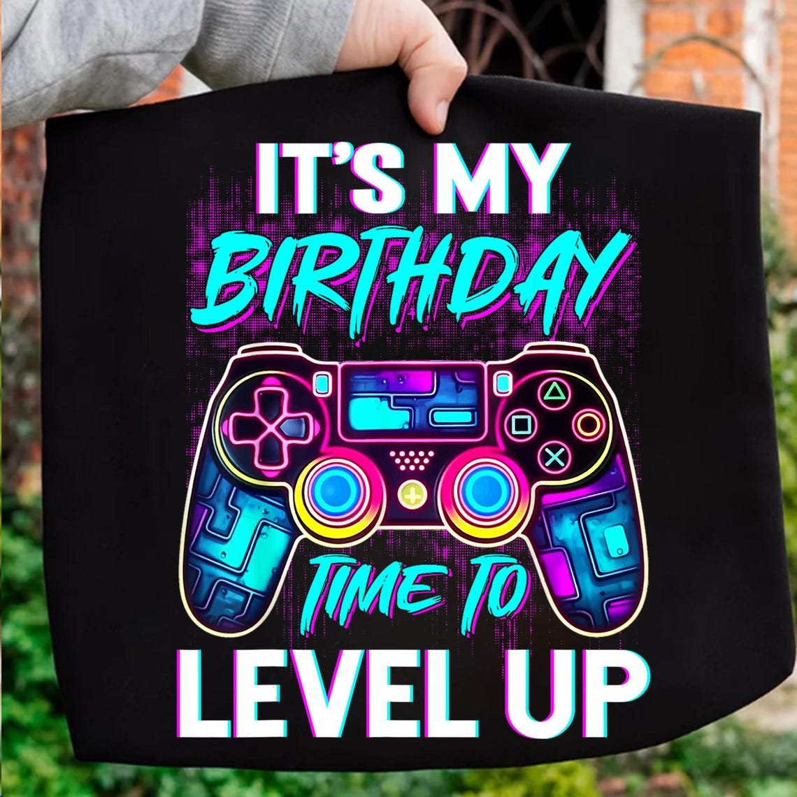 Birthday Boy Time to Level up Digital Png File, Instant Download ...