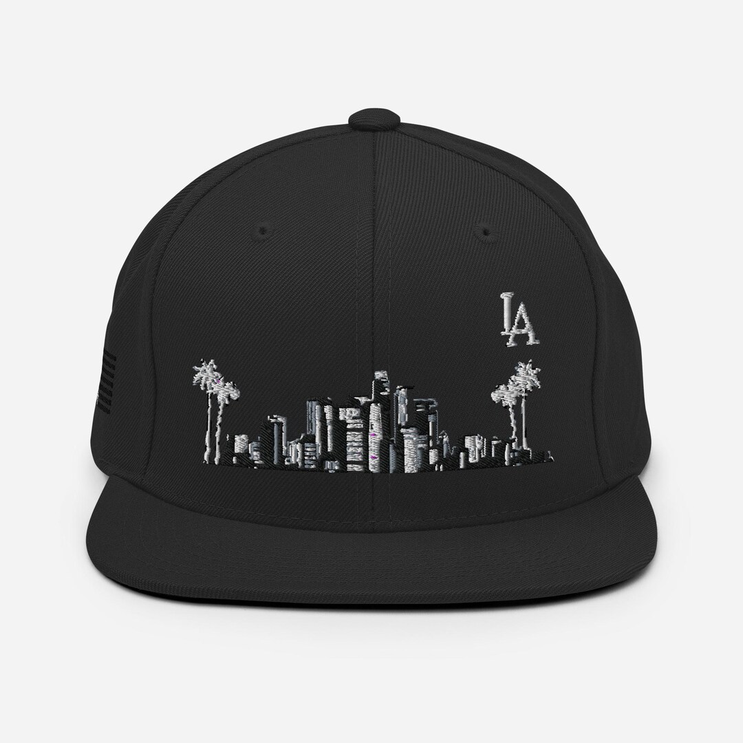 Los Angeles Skyline Hat: Embroidered Acrylic-wool Snapback - Etsy