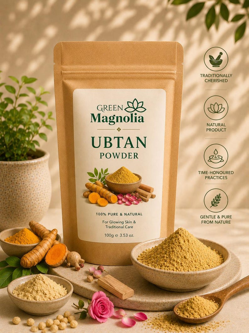 Pure Ubtan Powder, Ayurvedic Face Mask, Natural Skin Brightening Scrub ...