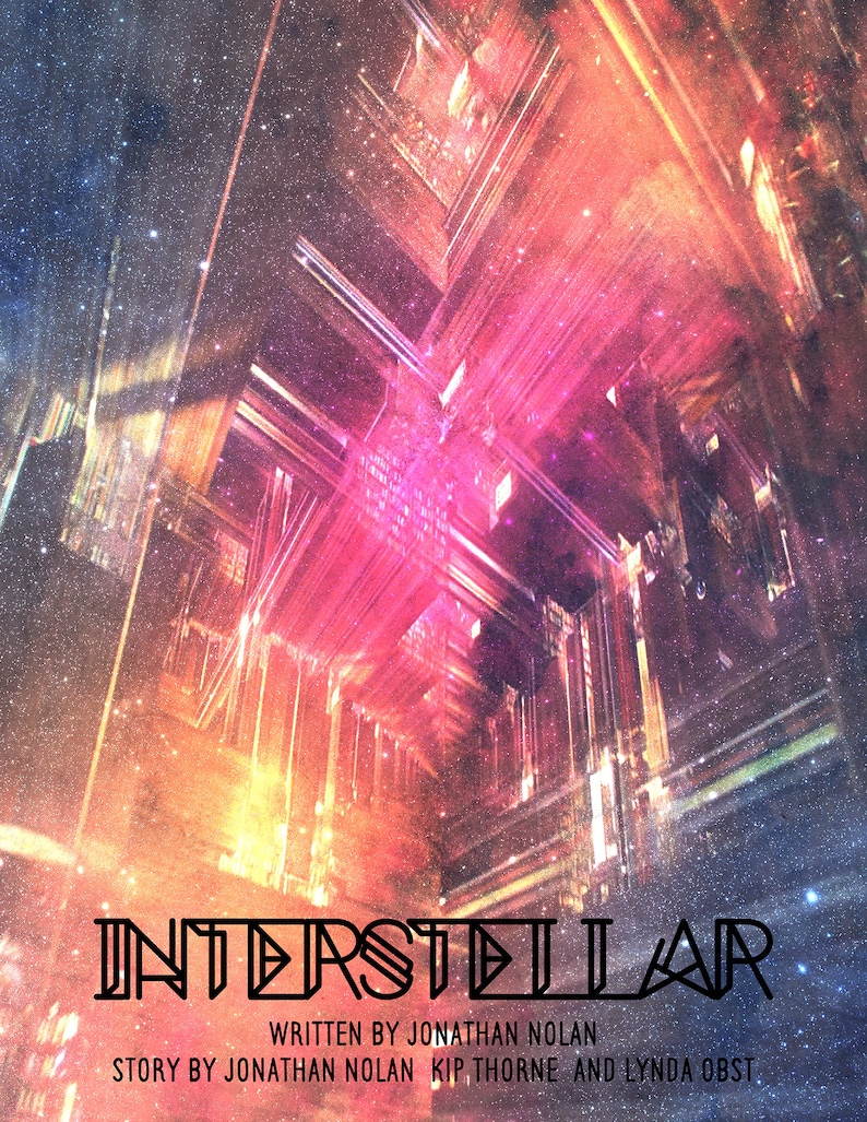 INTERSTELLAR Screenplay W/ Movie Buff Cover - Etsy