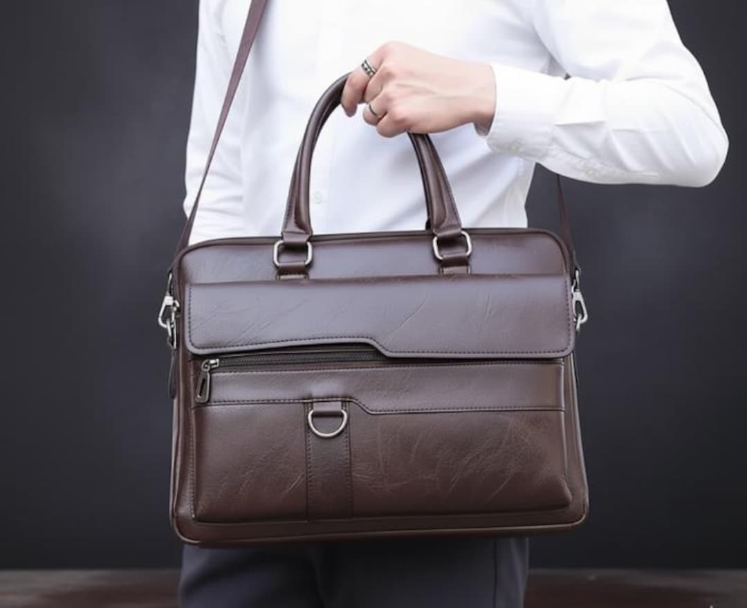 Handmade Leather Laptop Messenger Bag: Work & Travel Satchel - Etsy