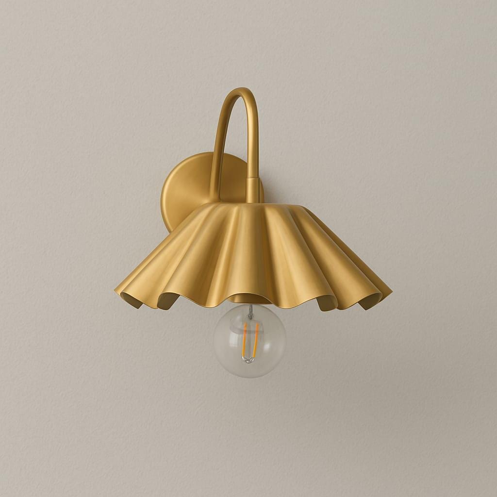 Handmade Solid Brass Wall Sconce, Modern Wall Light, Living Room ...