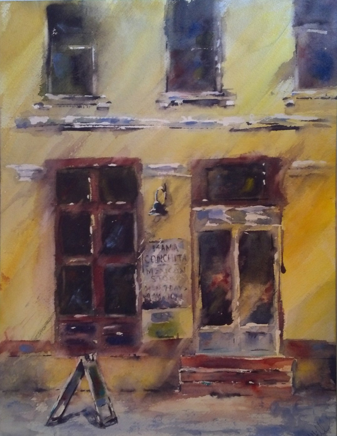 Storefront, Street Scene, Architecture, Yellow. Mama Conchitas ...