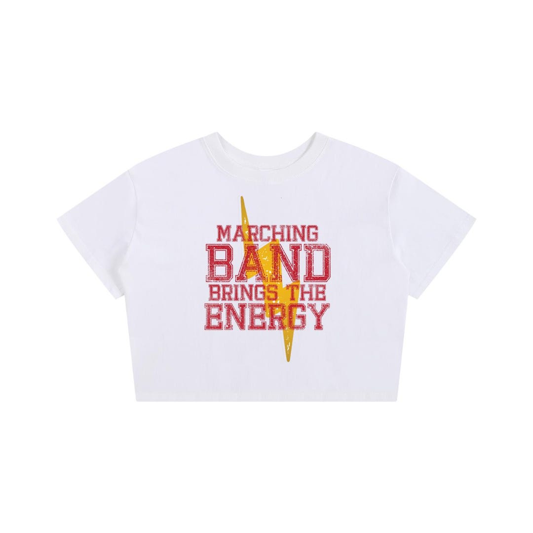 Charged up & Marching Band Flirty Crop Top - Etsy