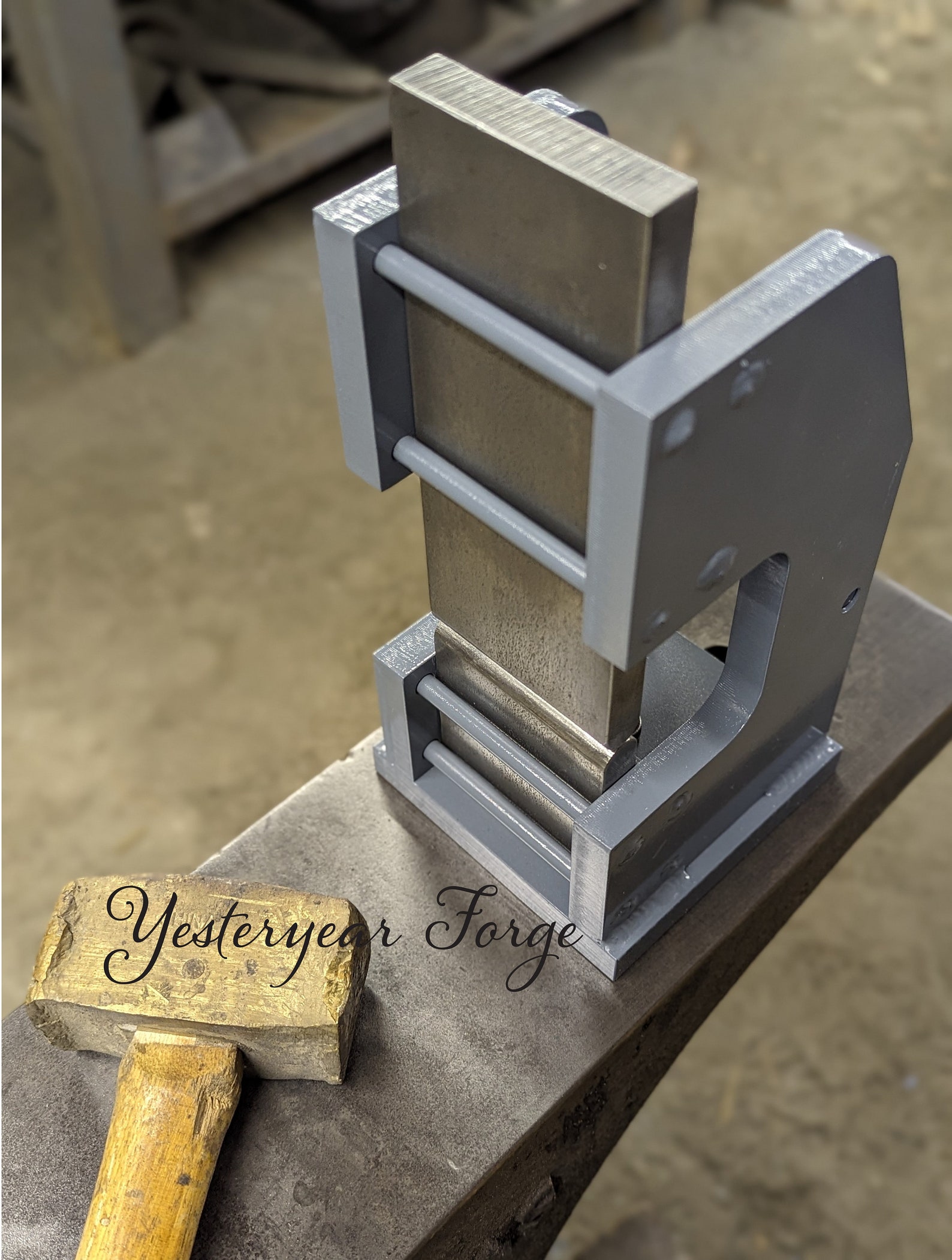G3 Guillotine Tool---- Blacksmith, Tinsmith, Metalworking Tool ,C Frame ...