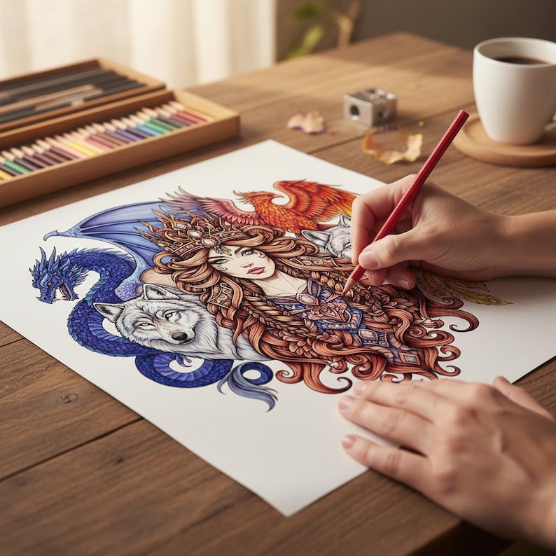 Spirit Queen of the Wild Coloring Book | Limited Edition Elite Premium ...