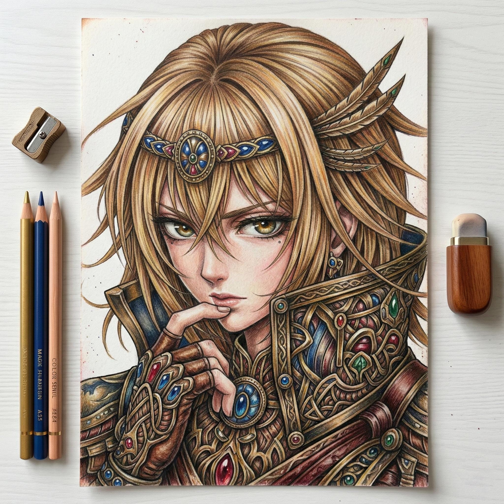 Ultra Detailed Original Anime Coloring Book – Manga Style Line Art ...