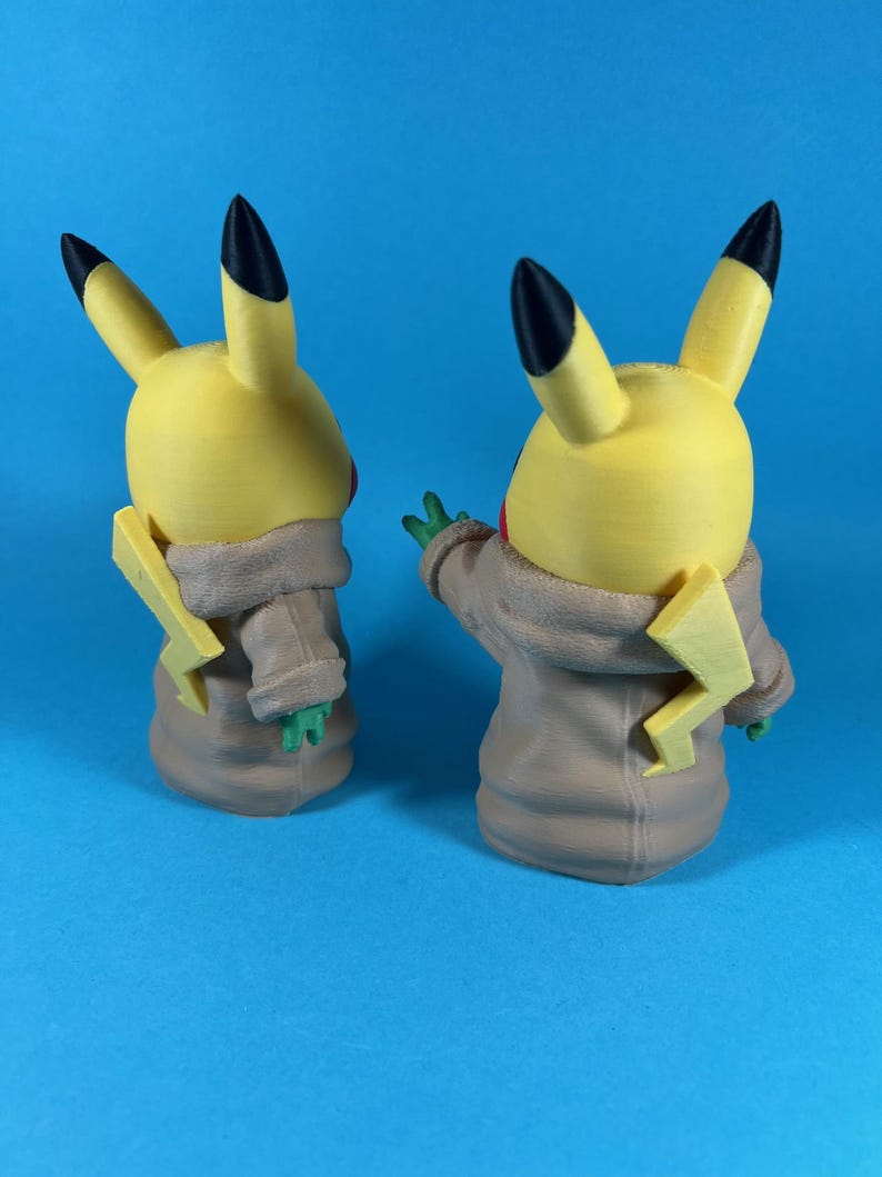 Pikachu as Grogu Baby Yoda Star Wars Cosplay Figure Disney Pokeball ...