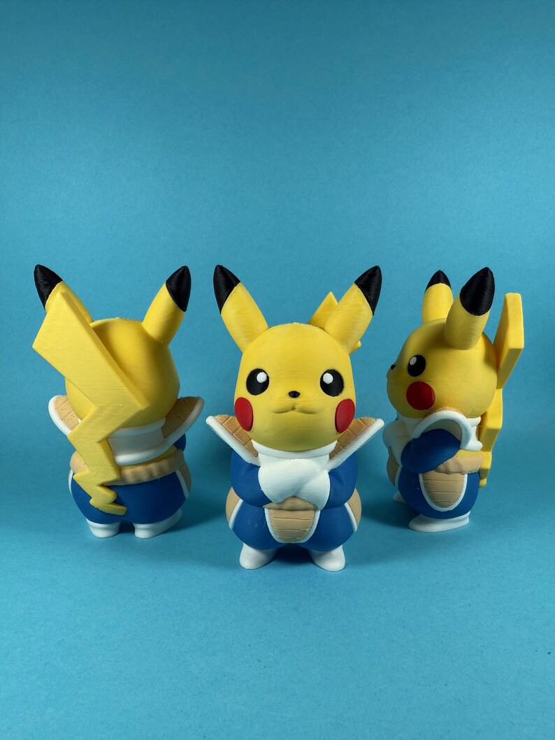 Pikachu as Vegeta Crossover Figure Dragonball Pokemon Pokeball ...