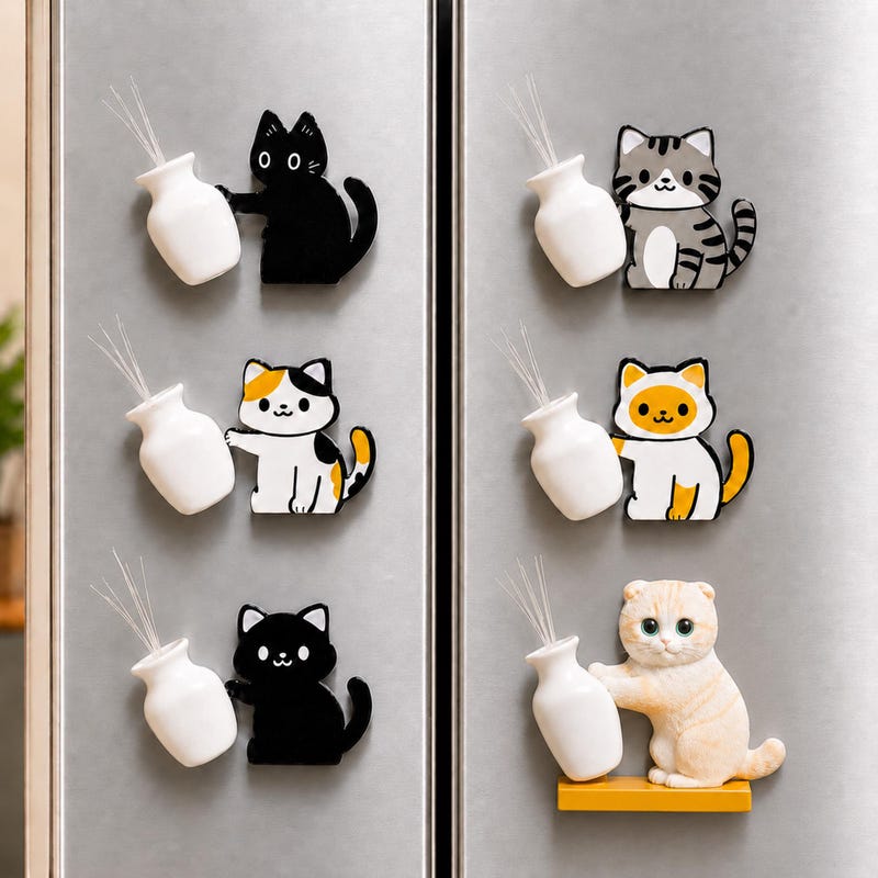 Cat Whisker Fridge Magnet - Etsy