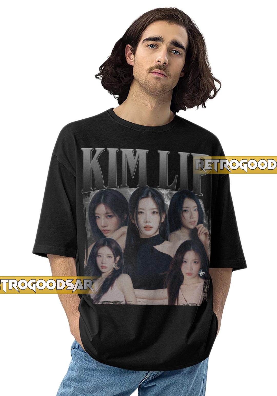 KIM LIP ARTMS K-pop Retro Shirt / Kimlip Loona Orbit Vintage Band Tee ...