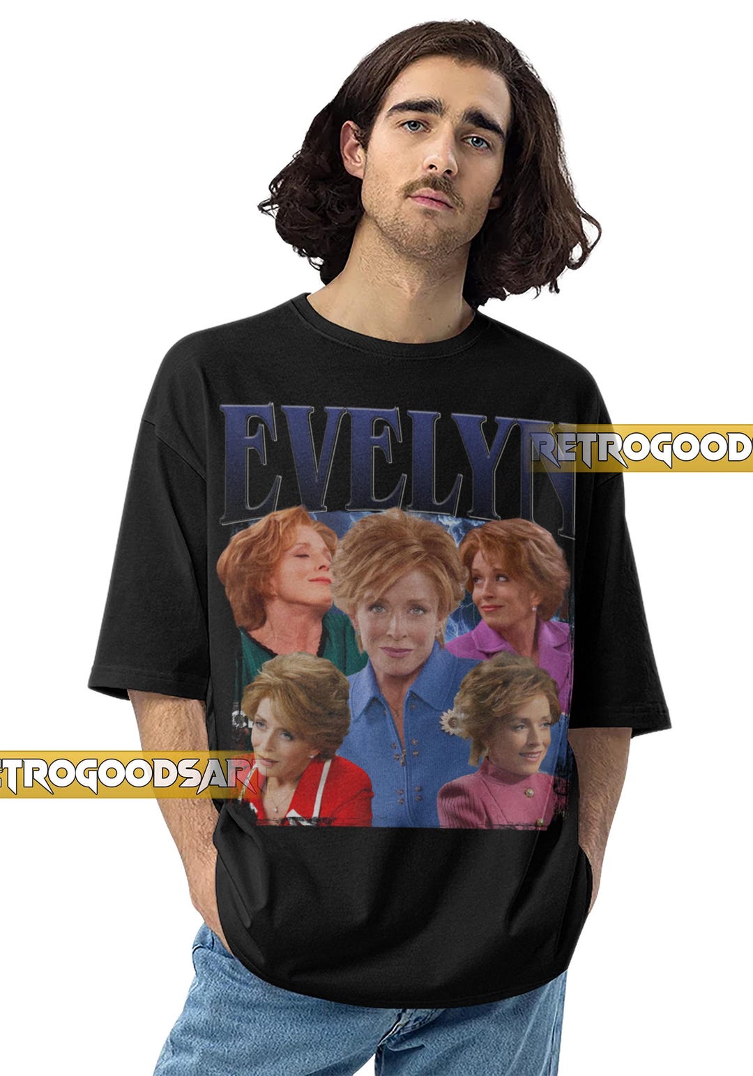 EVELYN TWO AND A Half Men Retro Shirt / Evelyn Nora Harper Vintage Band ...