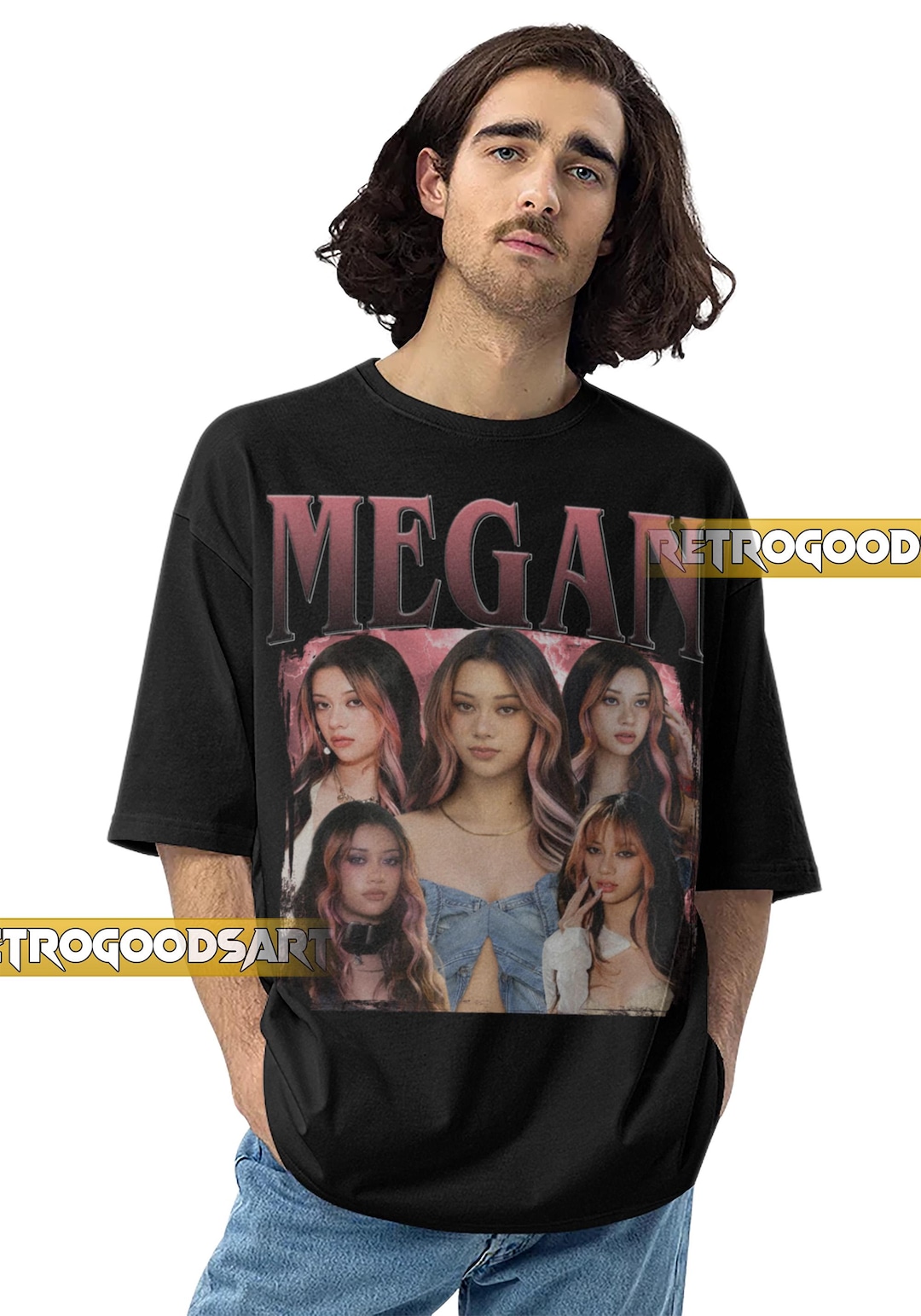 MEGAN KATSEYE GIRLGROUP Retro Shirt / Megan Vintage Band Tee / Megan ...