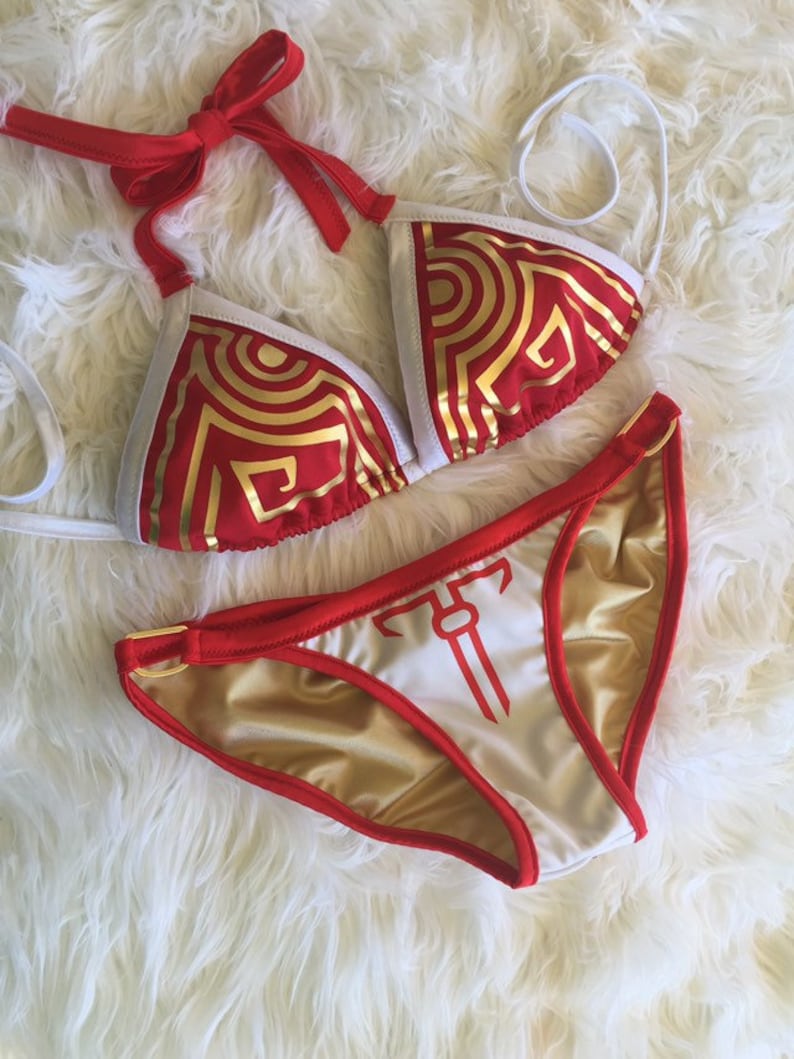 LOL AHRI Inspired Cosplay Bikini - Etsy Sweden