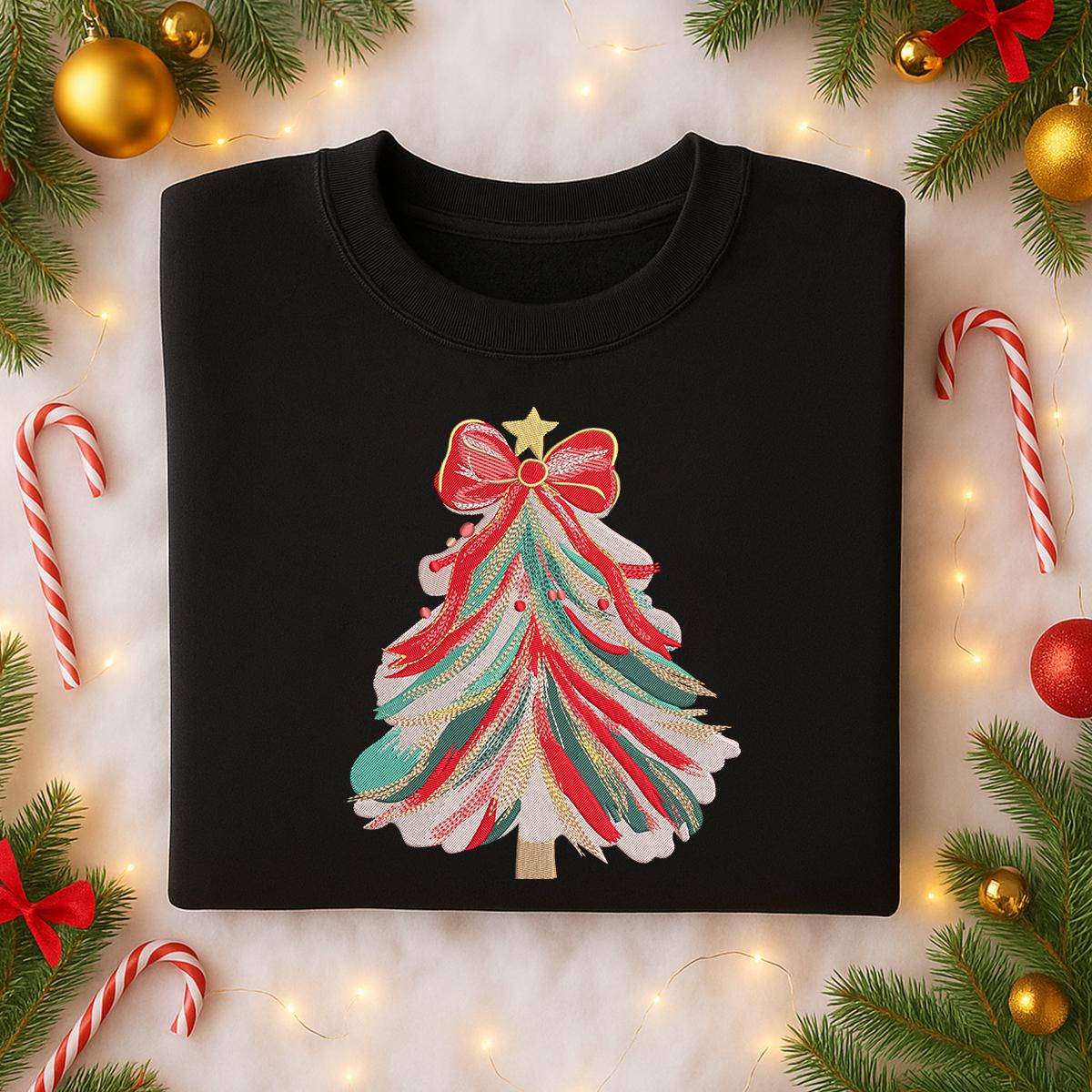 Vintage Xmas Tree Embroidery Machine Designs - Christmas Tree PES ...