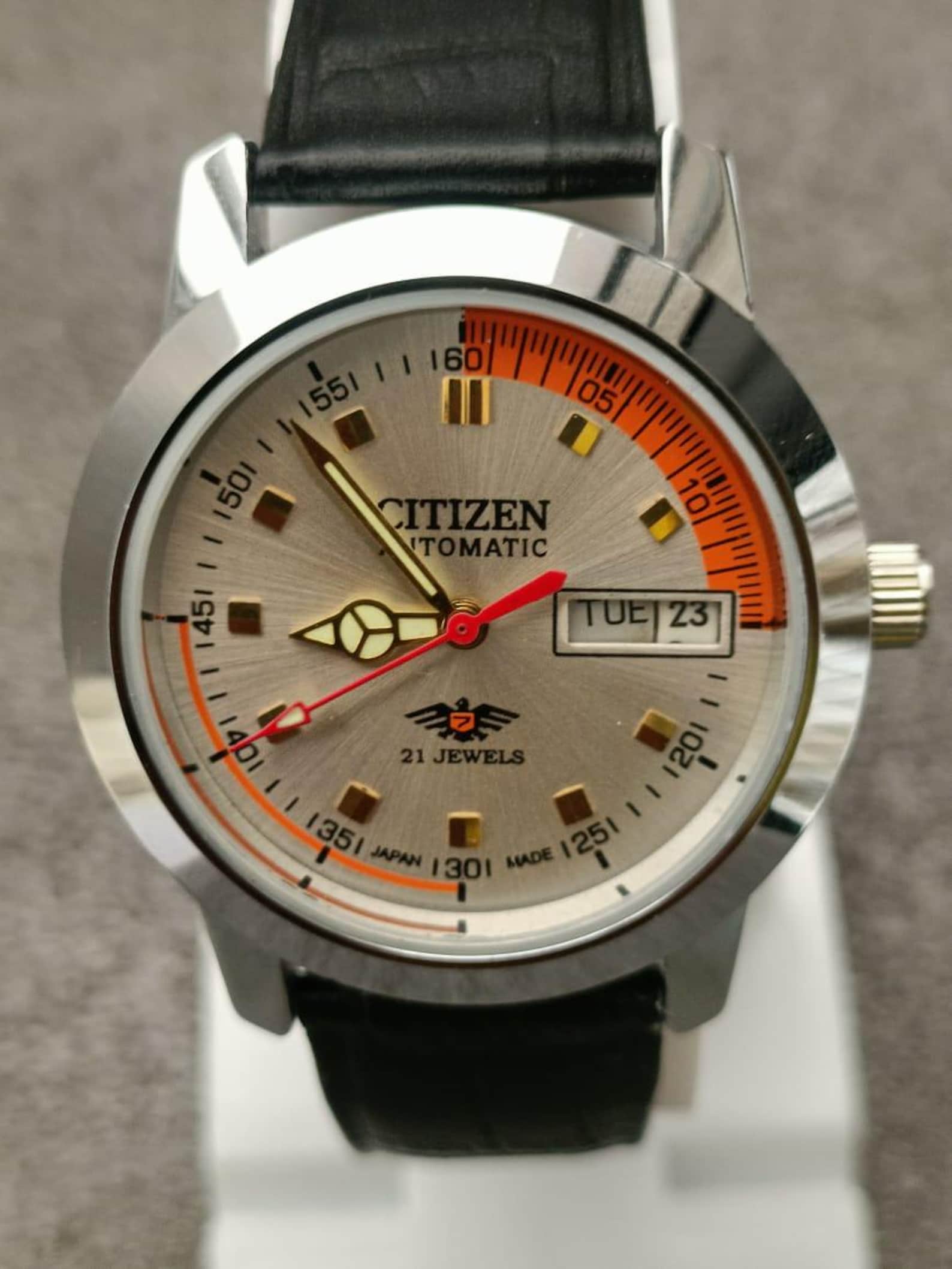 Vintage Citizen Automatic Day-date White Dial 36MM Men's Wrist Watch ...