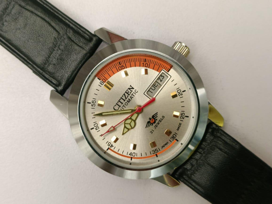 Vintage Citizen Automatic Day-date White Dial 36MM Men's Wrist Watch ...